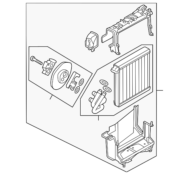 4G1-820-023 - Evaporator Case 2012-2018 Audi | Audi OEM Parts Guy