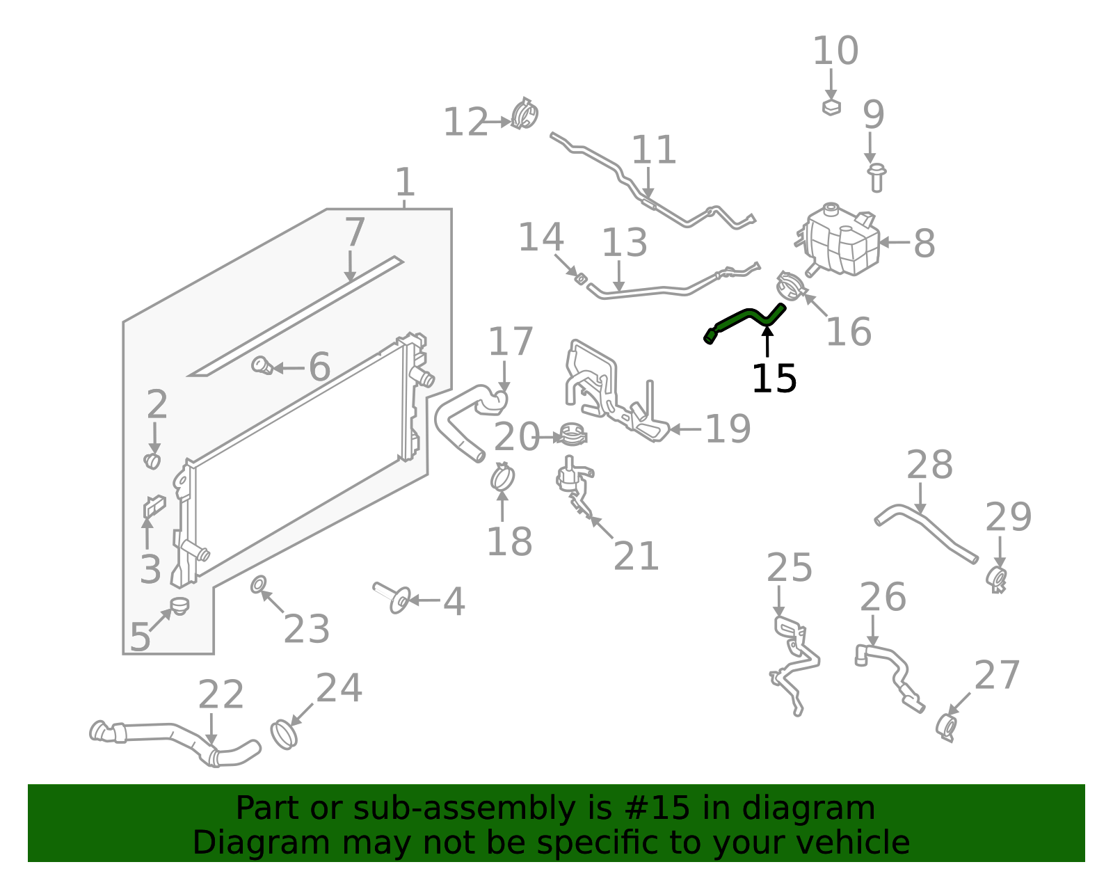 2021-2025 Ford Bronco Inlet Hose MB3Z-8C289-A | Ford OEM Parts Outlet