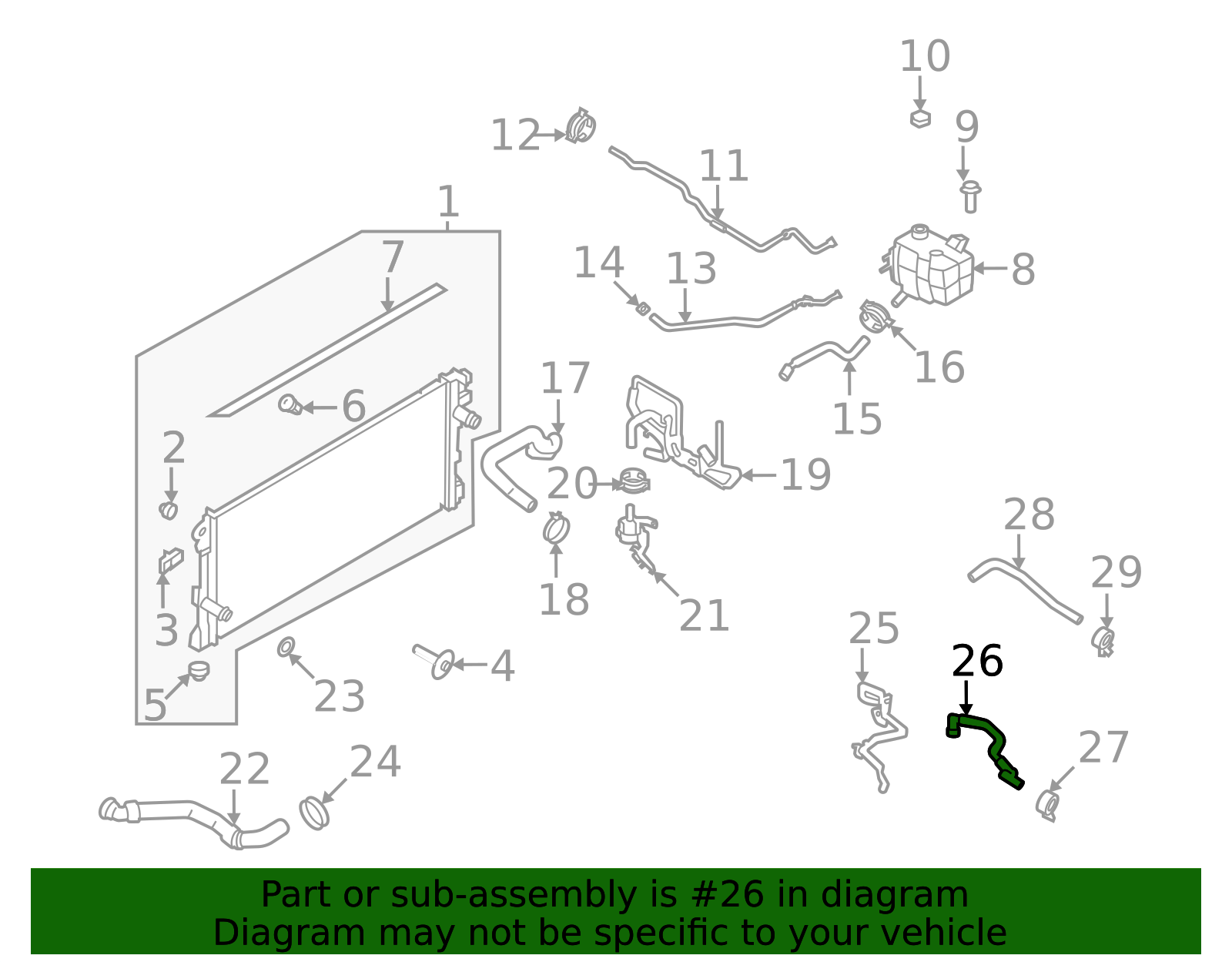 Heater Hose MB3Z-18472-X | Awesome Parts Ford