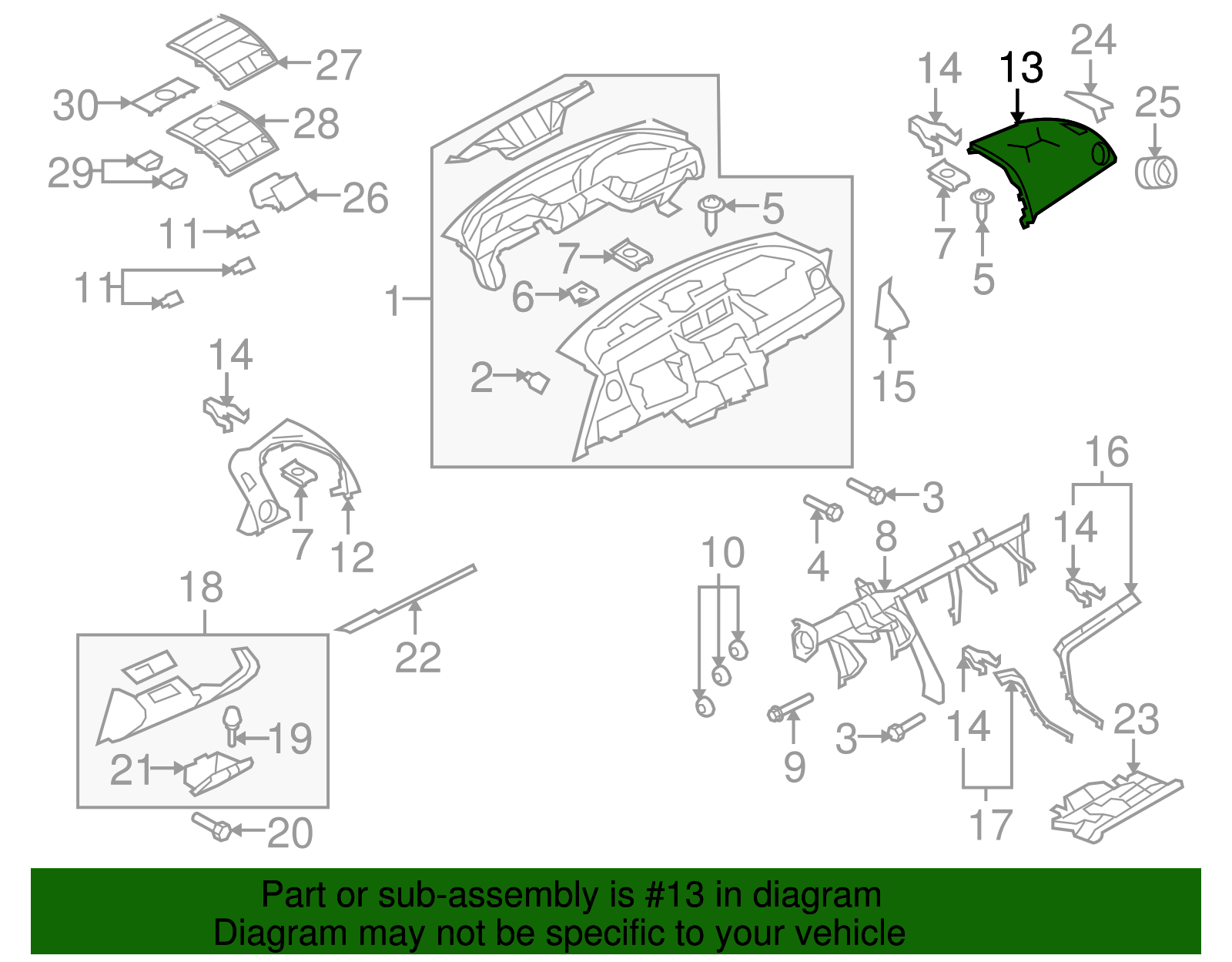 GSYL-60-350 - 2009-2013 Mazda 6 - Crash Pad | Mazda Parts Factor