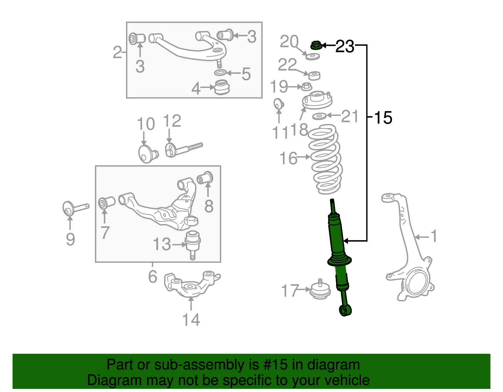 2009-2015 Toyota Tacoma Shock Absorber 48510-09L81 | OEM Parts Online