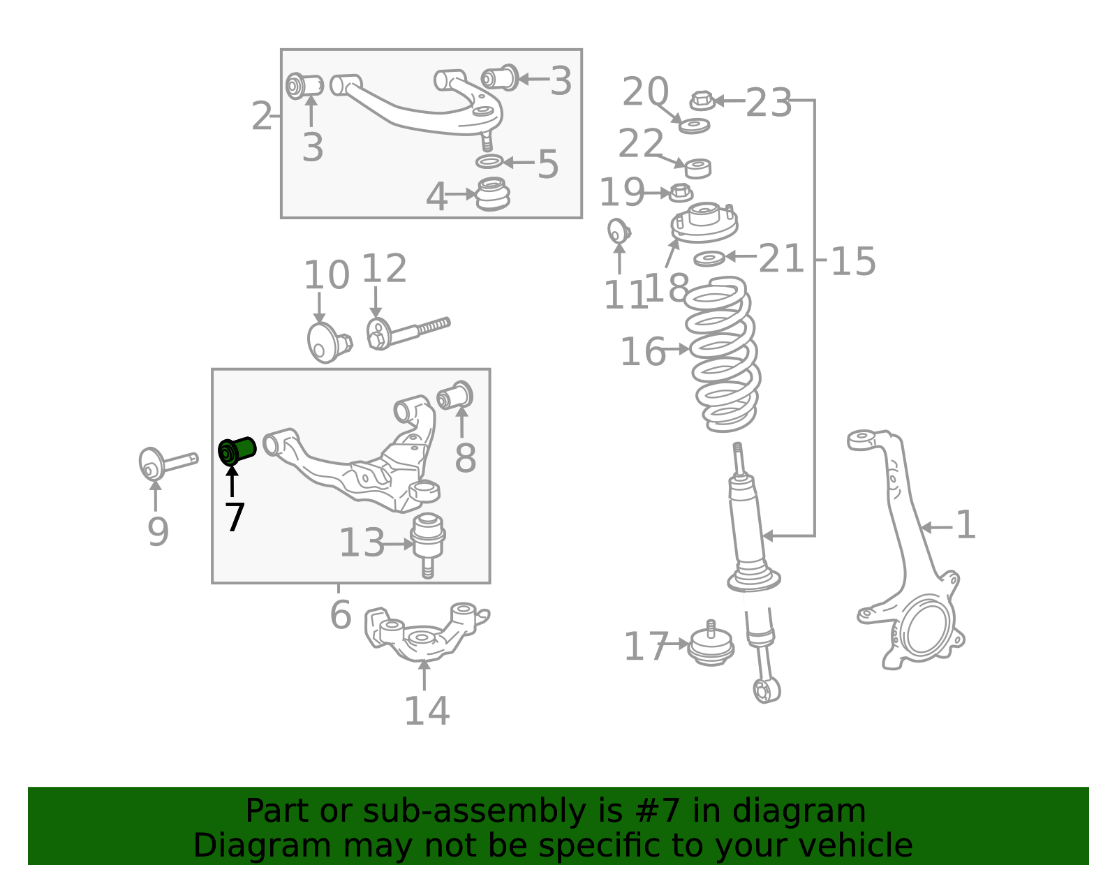 Genuine Official Toyota Suspension Control Arm Bushing (Left, Right ...