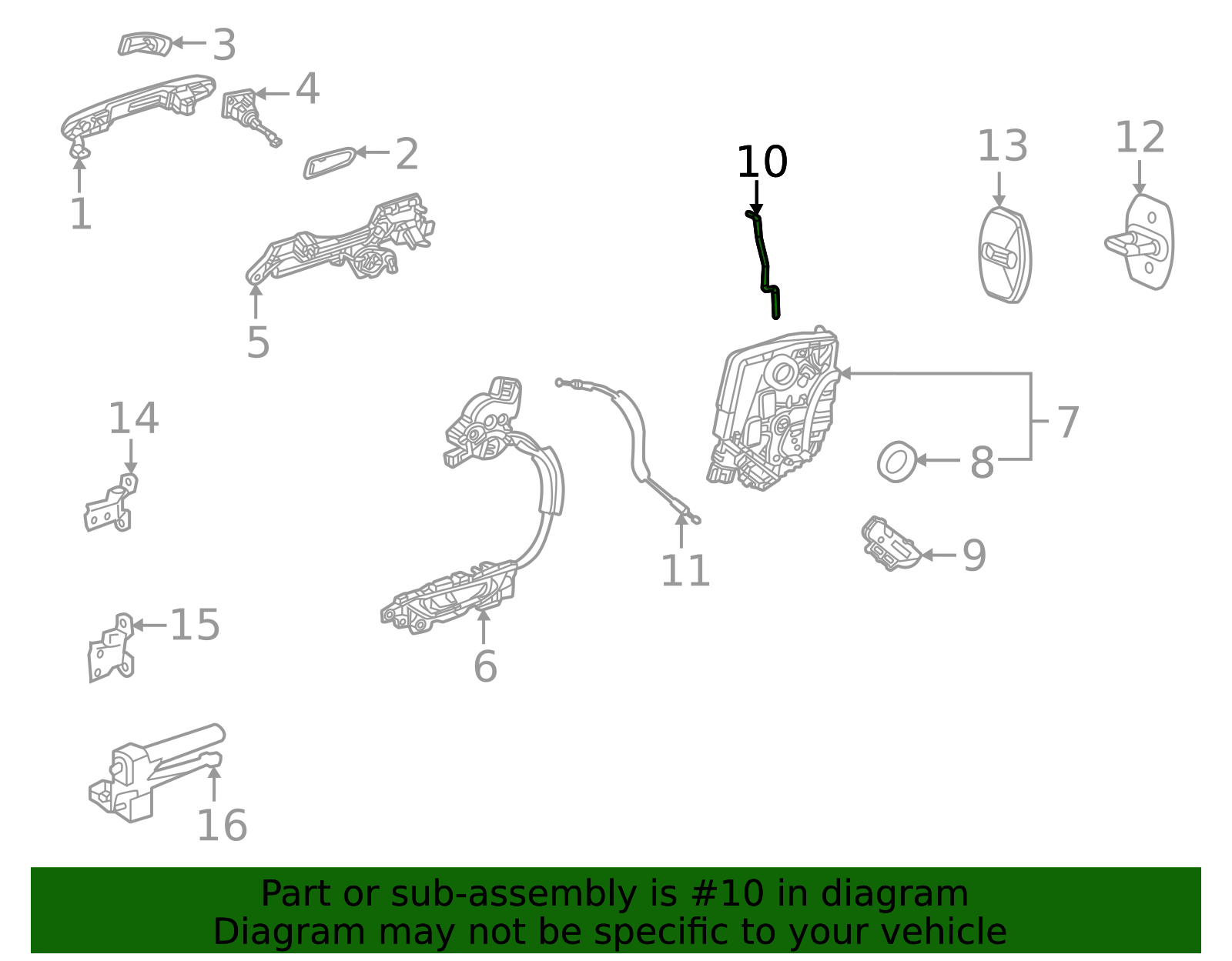 69311-F6010 - 2022-2024 Lexus - Lock Rod | My L Parts