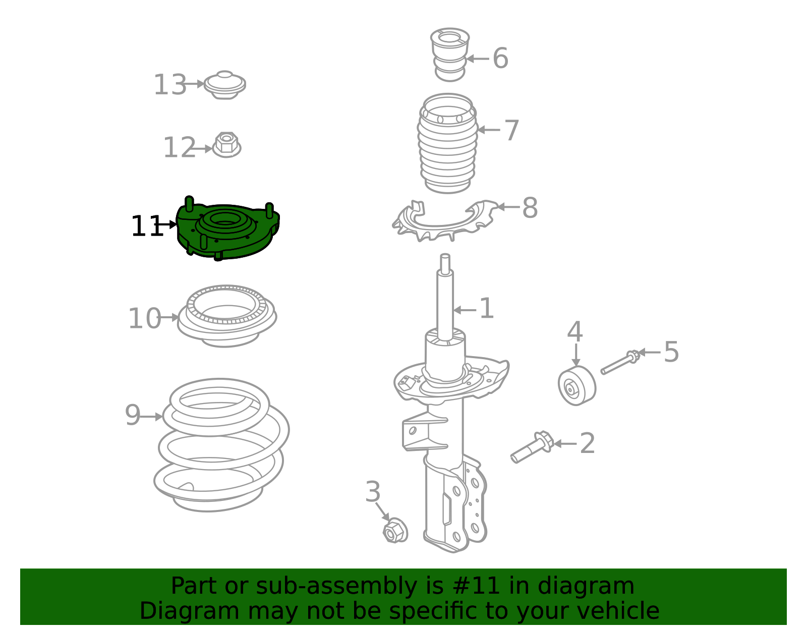 54610-L1000 - Strut Mount 2023-2025 Kia Sportage | Kia.Parts Store