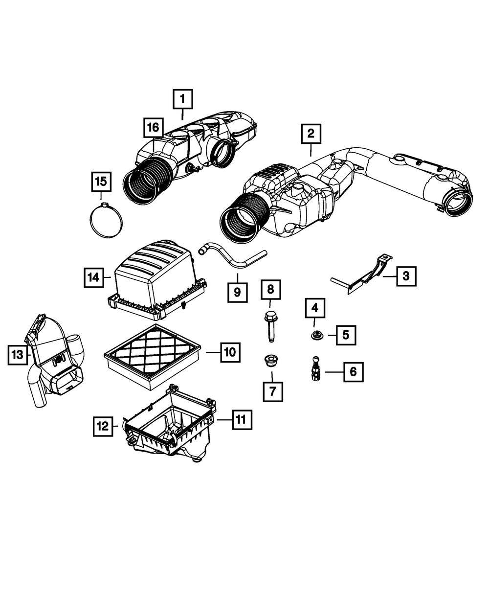 68022204ae - Air Cleaner Resonator - 2011-2021 Mopar | World Parts Direct