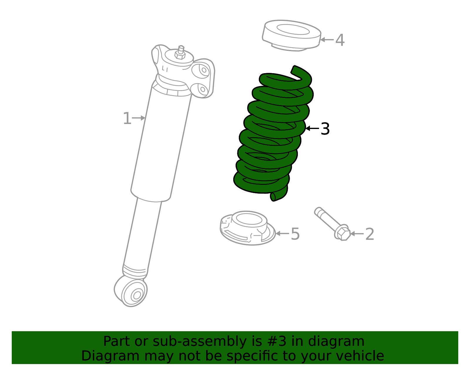 2015-2019 Cadillac ATS Rear Coil Spring 23498308 | TascaParts.com