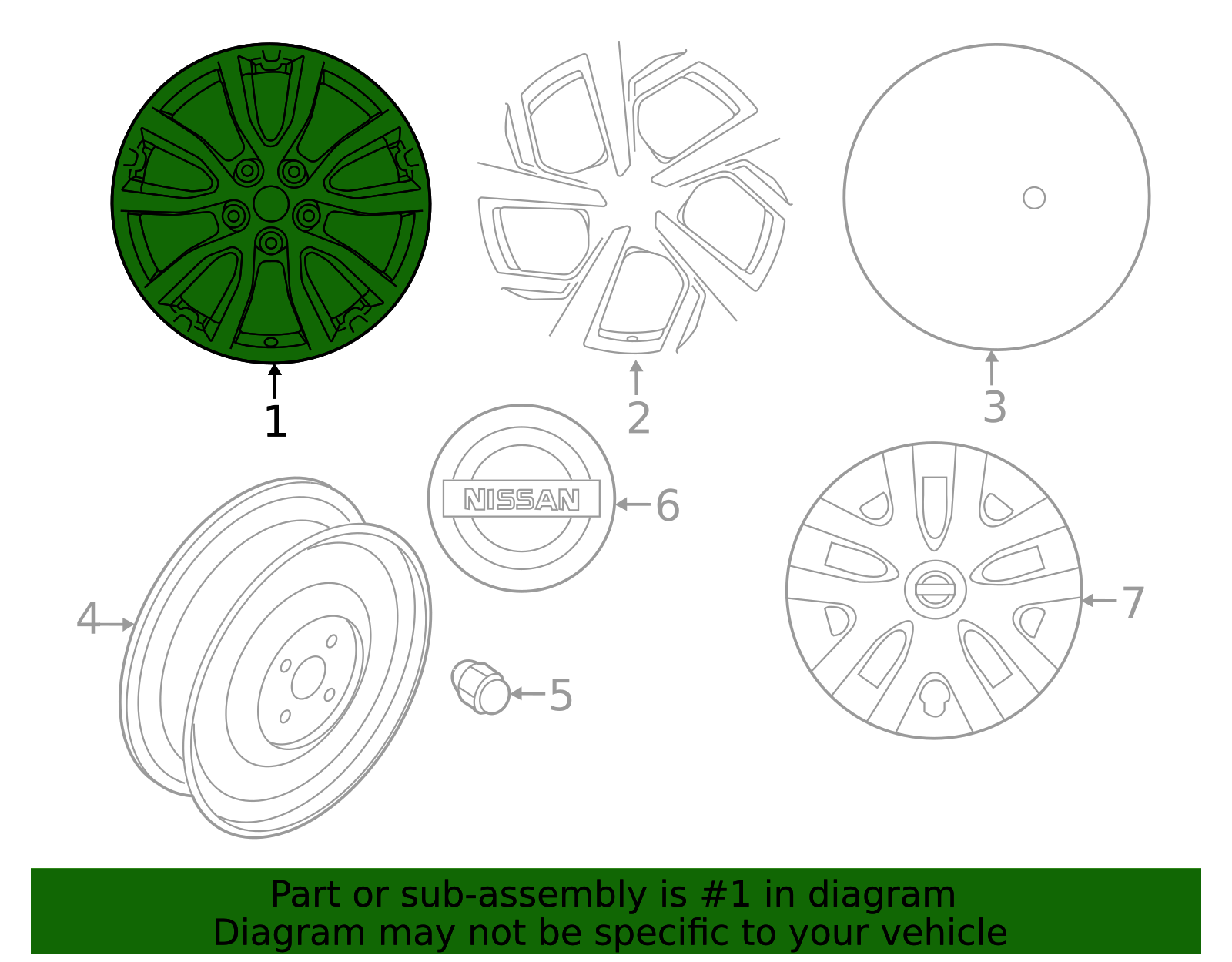 D0C00-6MR1C - Wheel, Alloy 2020-2023 Nissan | Sullivan Brothers Nissan