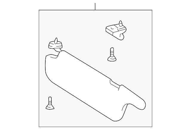 2004-2005 Toyota RAV4 Sun-Visor 74310-42370-A0 | Toyota Parts Center
