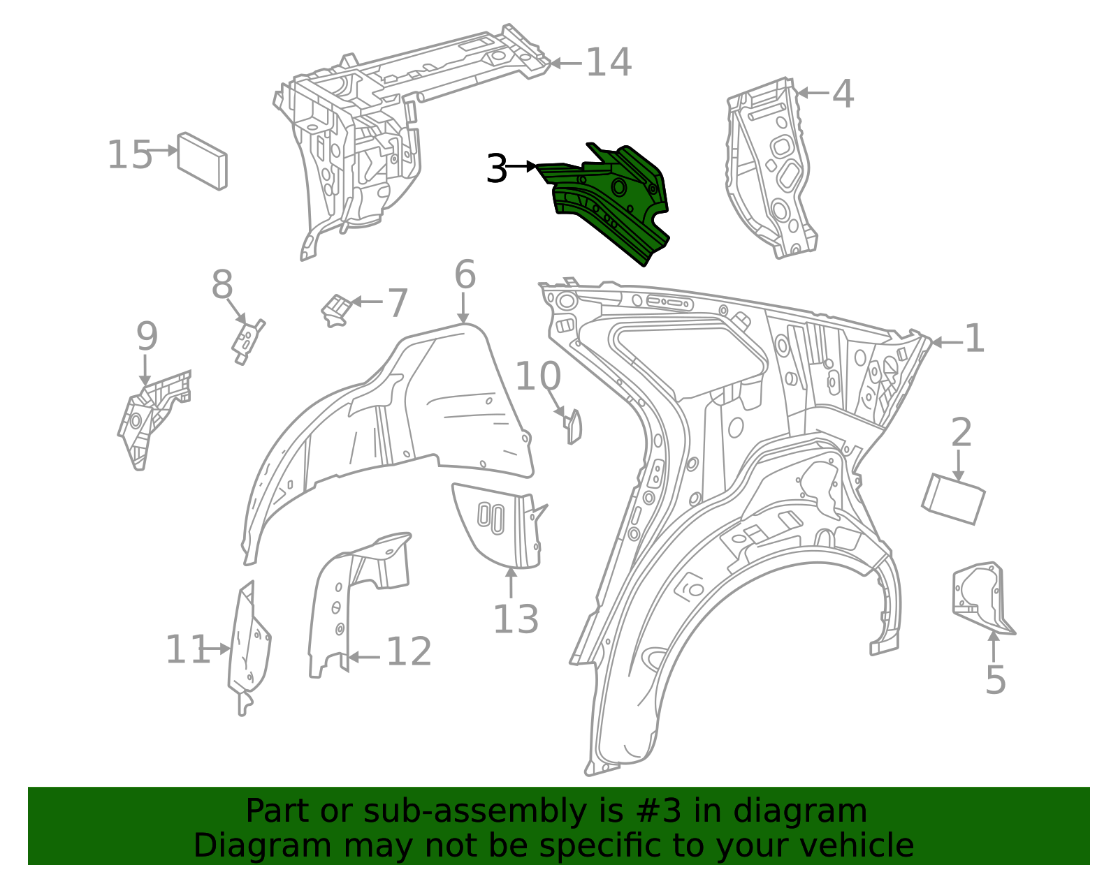 2016-2020 Toyota Mirai Upper Reinforced 61626-62010 | Toyota Parts Center