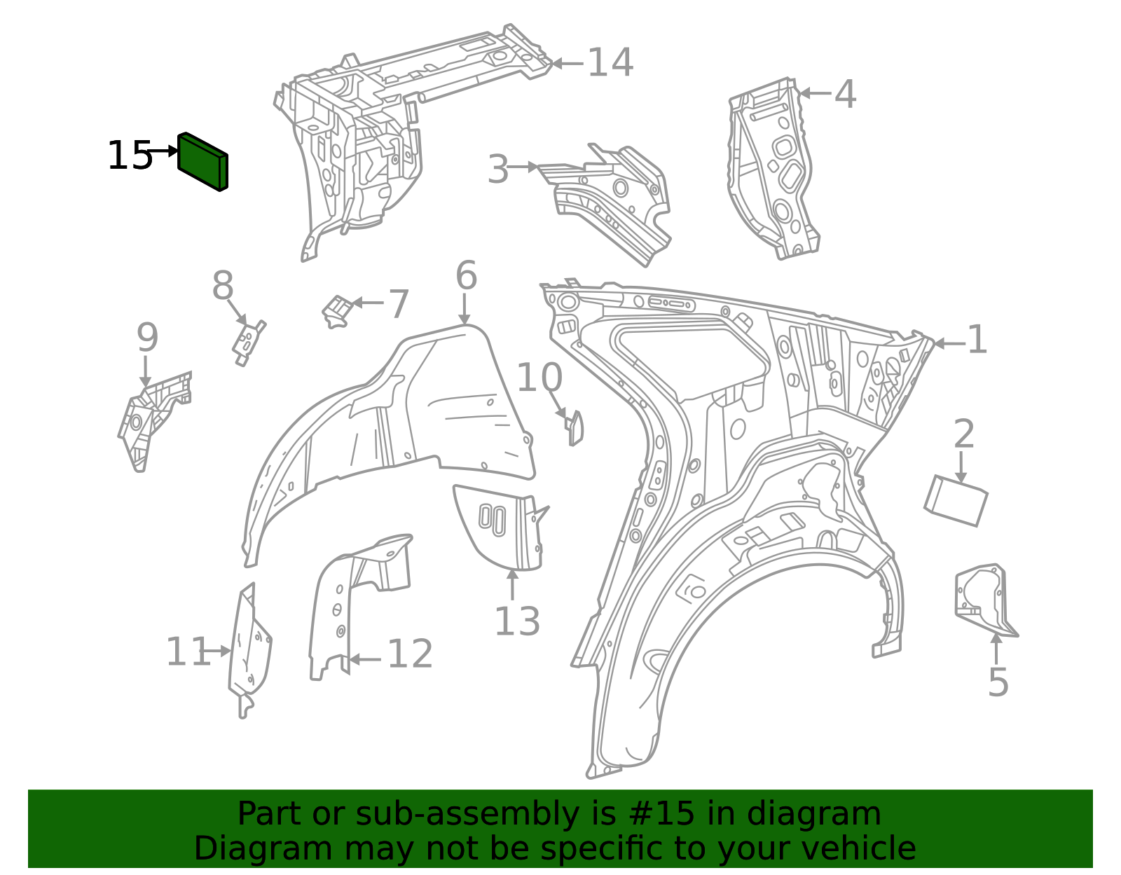 2016-2020 Toyota Mirai Quarter Panel Pad 67811-62020 | MotorMotor