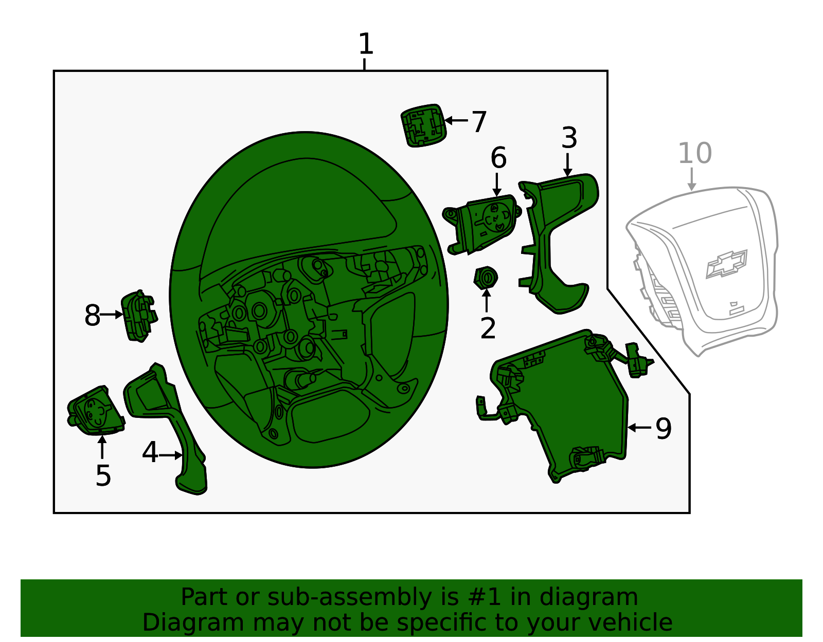 2014-2020 Chevrolet Wheel (Replaces Part Number 84353089) 84483747 GM ...