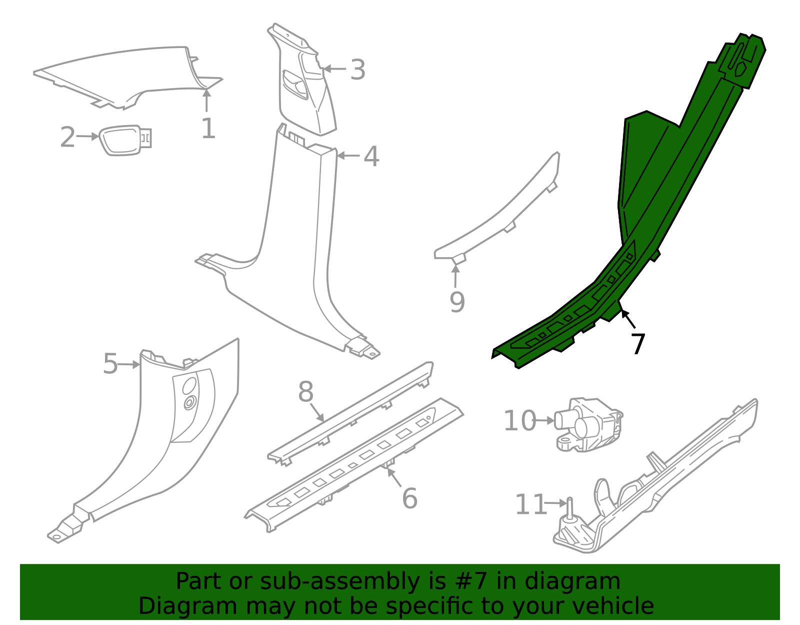2020-2023 BMW X6 2020-2023 BMW X6 - Rear Sill Plate 51-47-7-949-888 ...