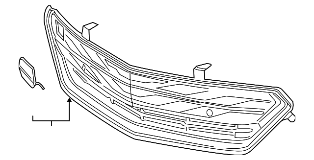 2016-2019 Chevrolet Volt Front Lower Grille 23289648 | Capital Chevy Parts