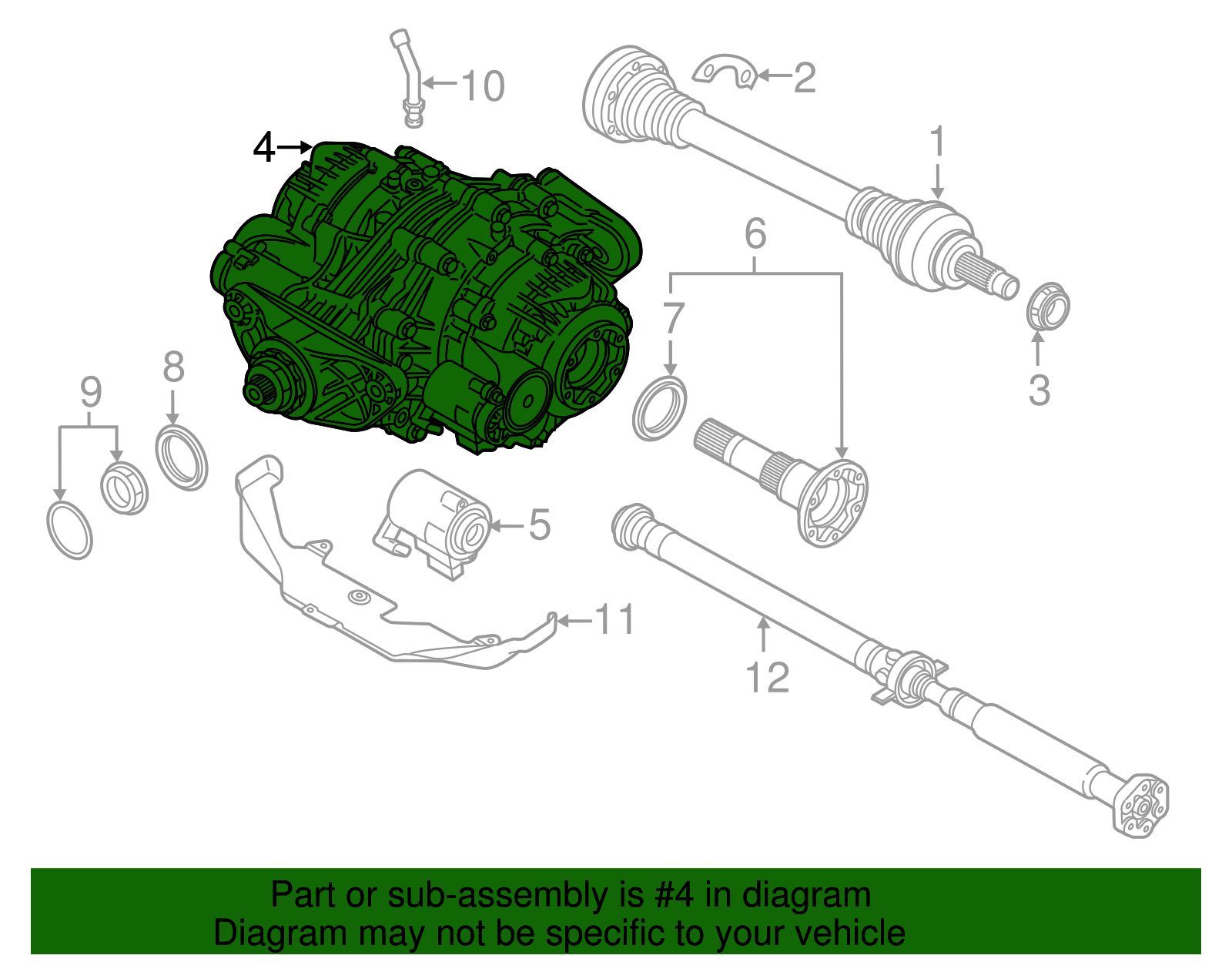 2015-2019 BMW Differential Assembly 33-10-7-850-170 | BMW Parts Online Hub