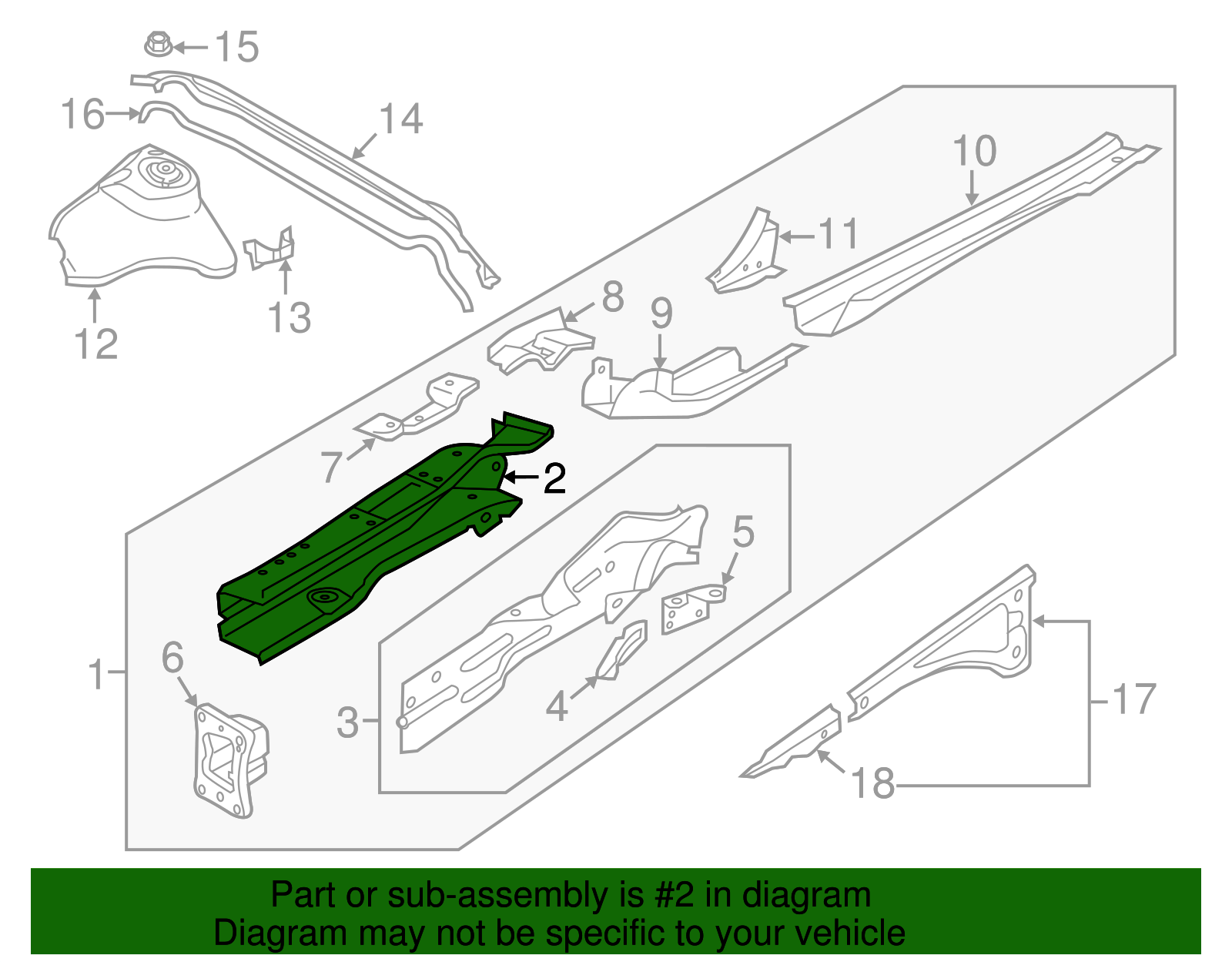 5Q0-803-105 - Side Member 2015-2025 Audi | Audi OEM Parts Guy