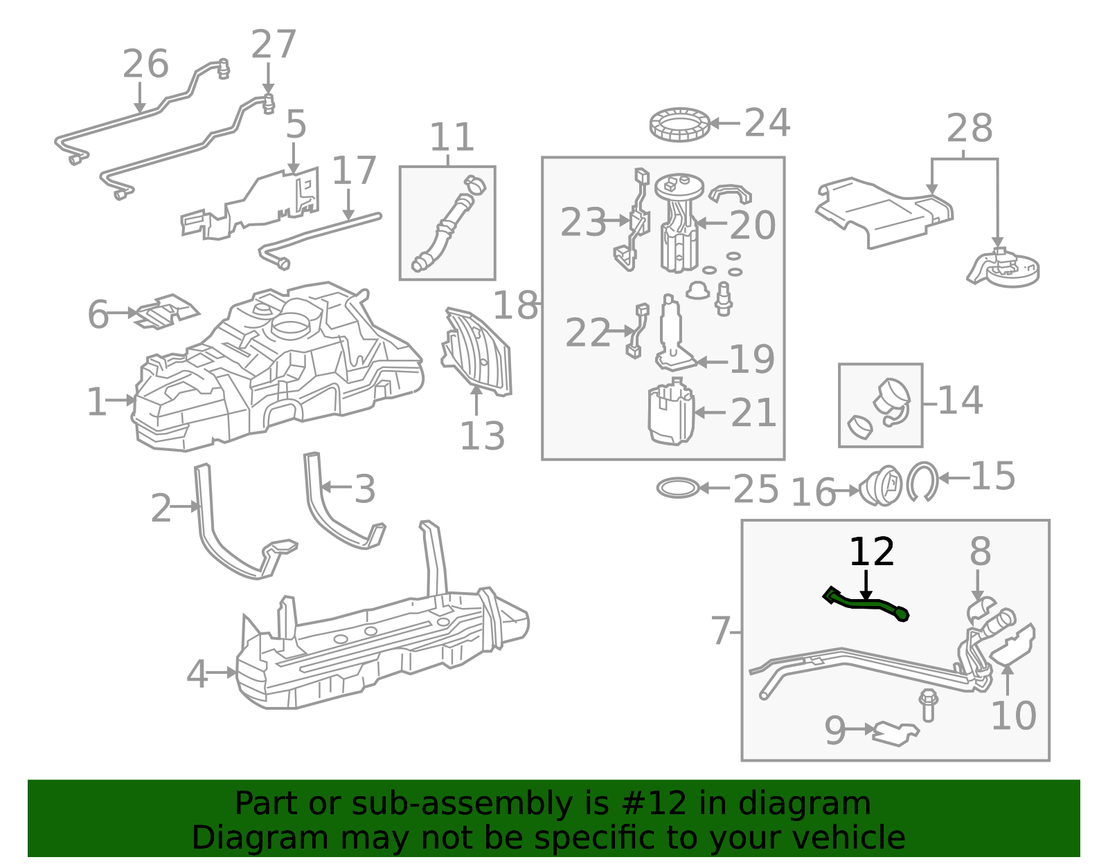 77404-35050 - High-Quality Fuel Tank Vent Hose for 2010-2022 Toyota ...