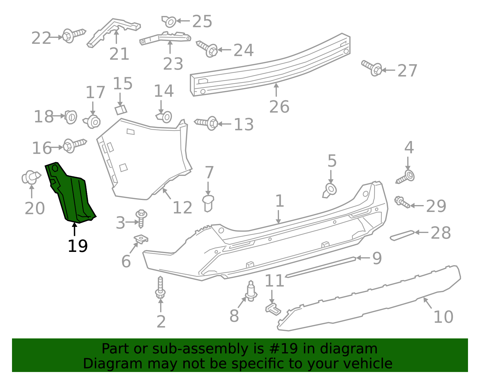 2019-2025 Toyota Side Seal 52592-0R070 | OEM Parts Online