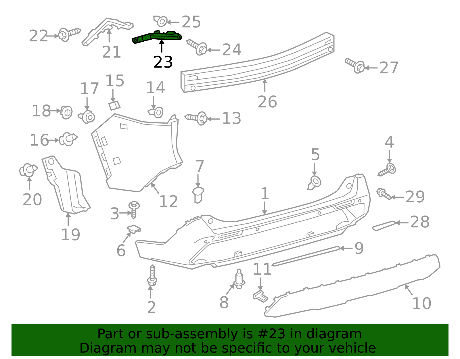 52563-0R070 - Bumper Guide Longo Toyota Parts