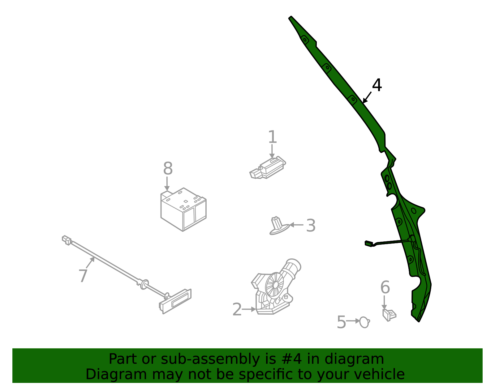 2021-2025 Nissan Rogue Pinch Sensor 90568-6RR0A | Bill Kay Nissan Parts
