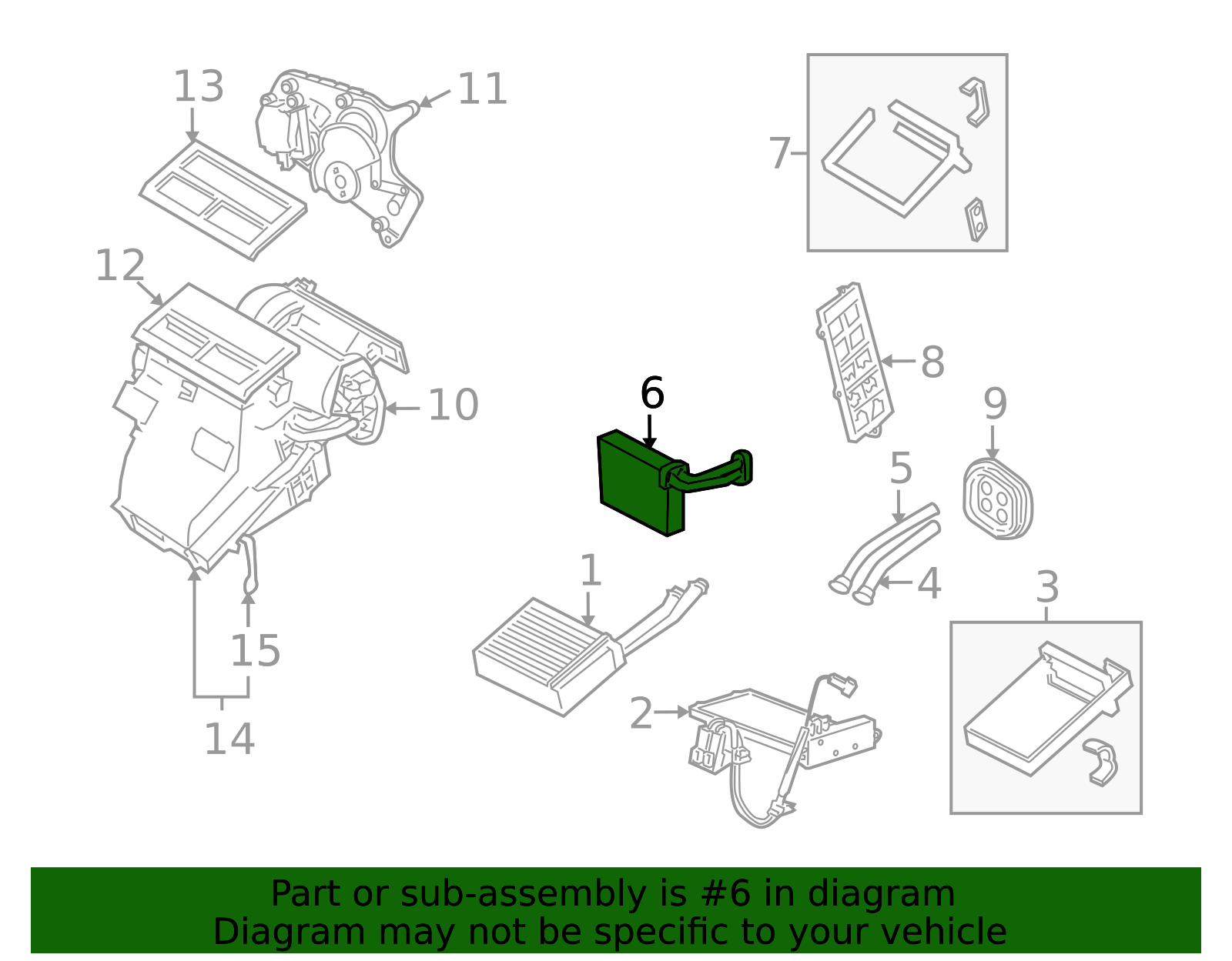 30767329 - High-Quality A/C Evaporator Core for AutoNation Parts
