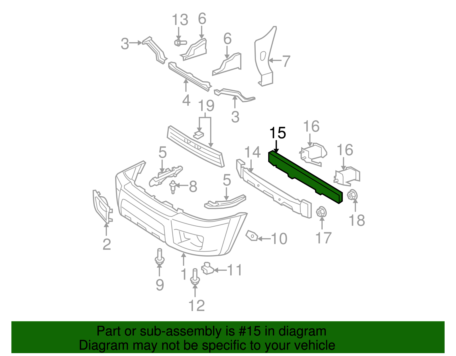 Genuine Toyota Reinforcement part# 52021-35070 for 2006-2009 Toyota ...