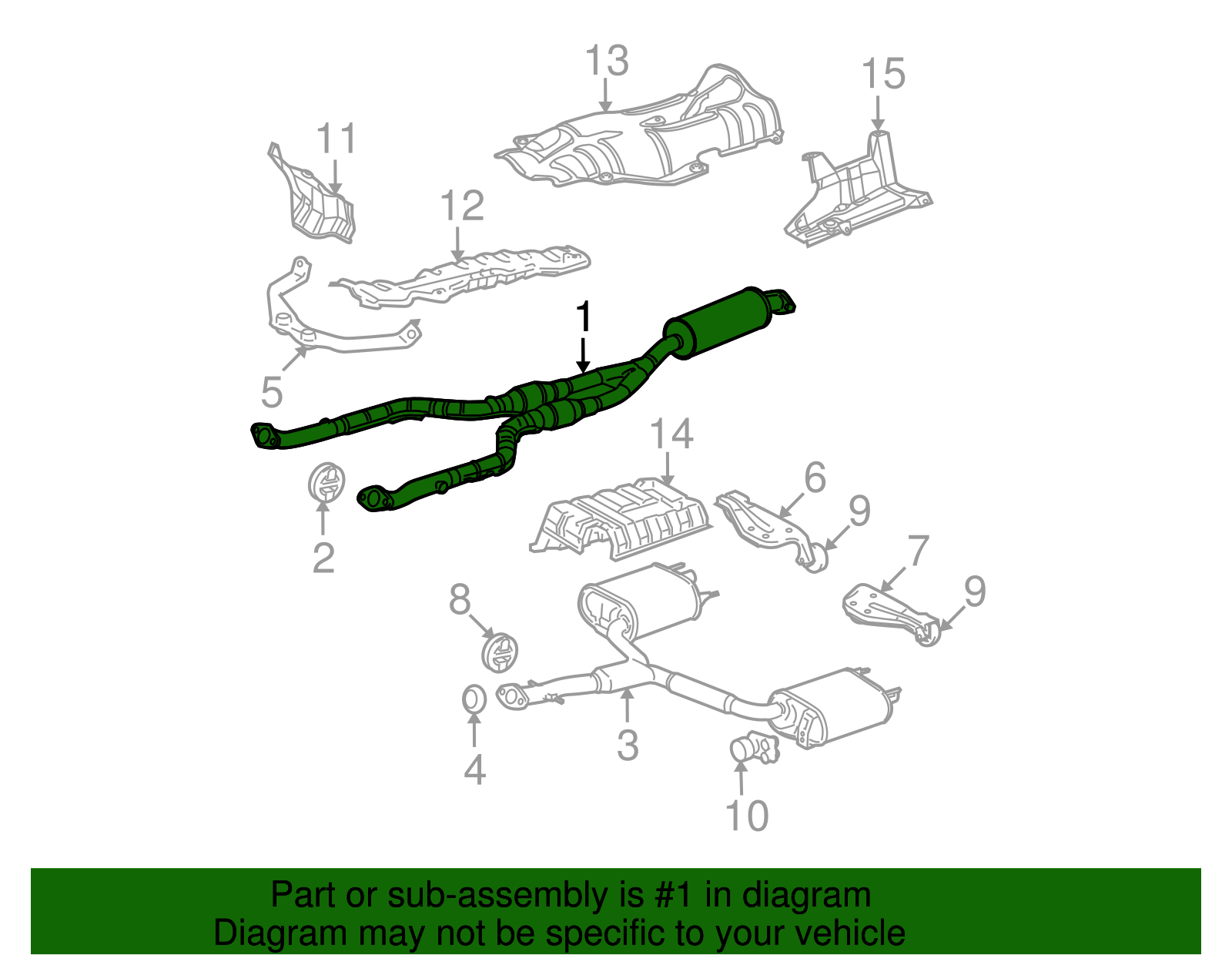 17410-38260 - High-Quality Exhaust Pipe for 2008-2014 Lexus IS F ...