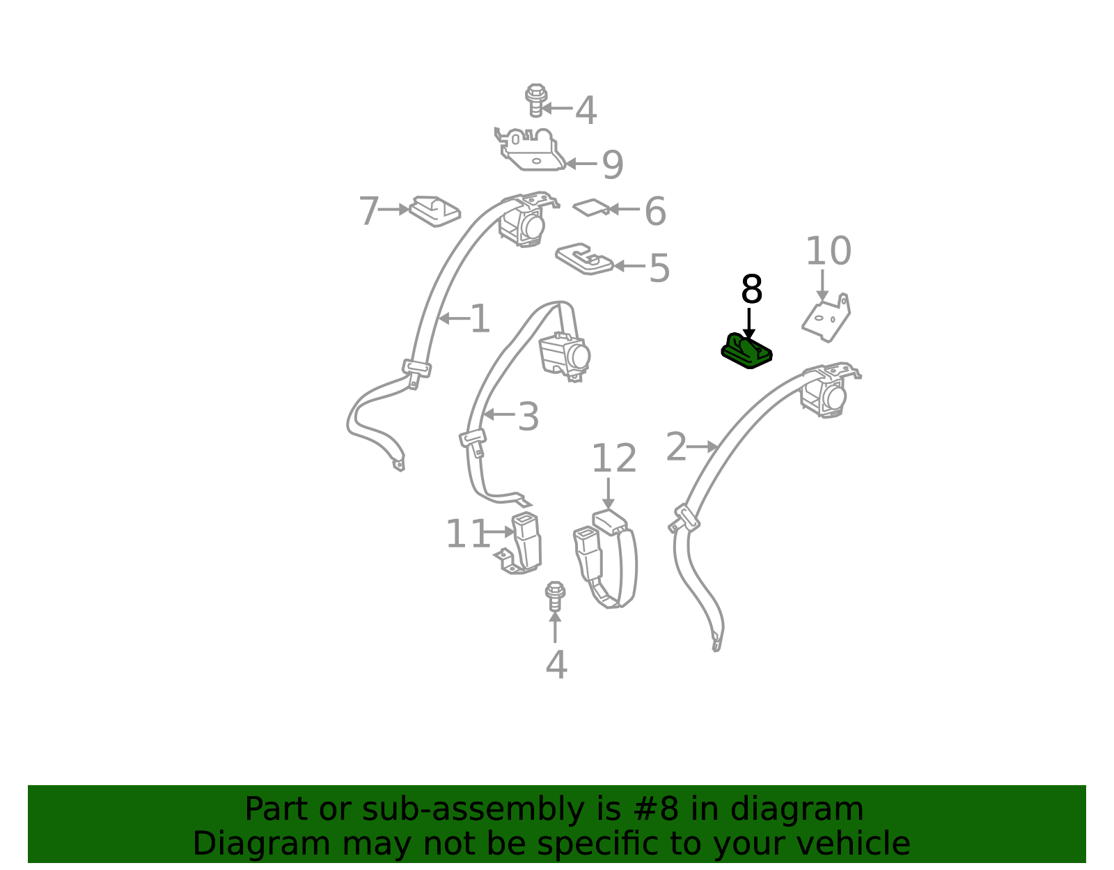 2010-2015 Toyota Belt Guide 73344-47010-G0 | MotorMotor