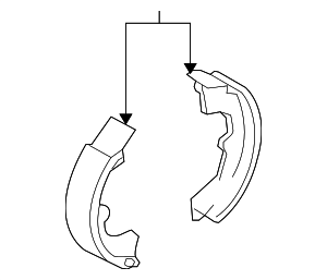 04495-02212 - Brake Shoes - 2009-2019 Toyota Corolla | OEM Genuine ...