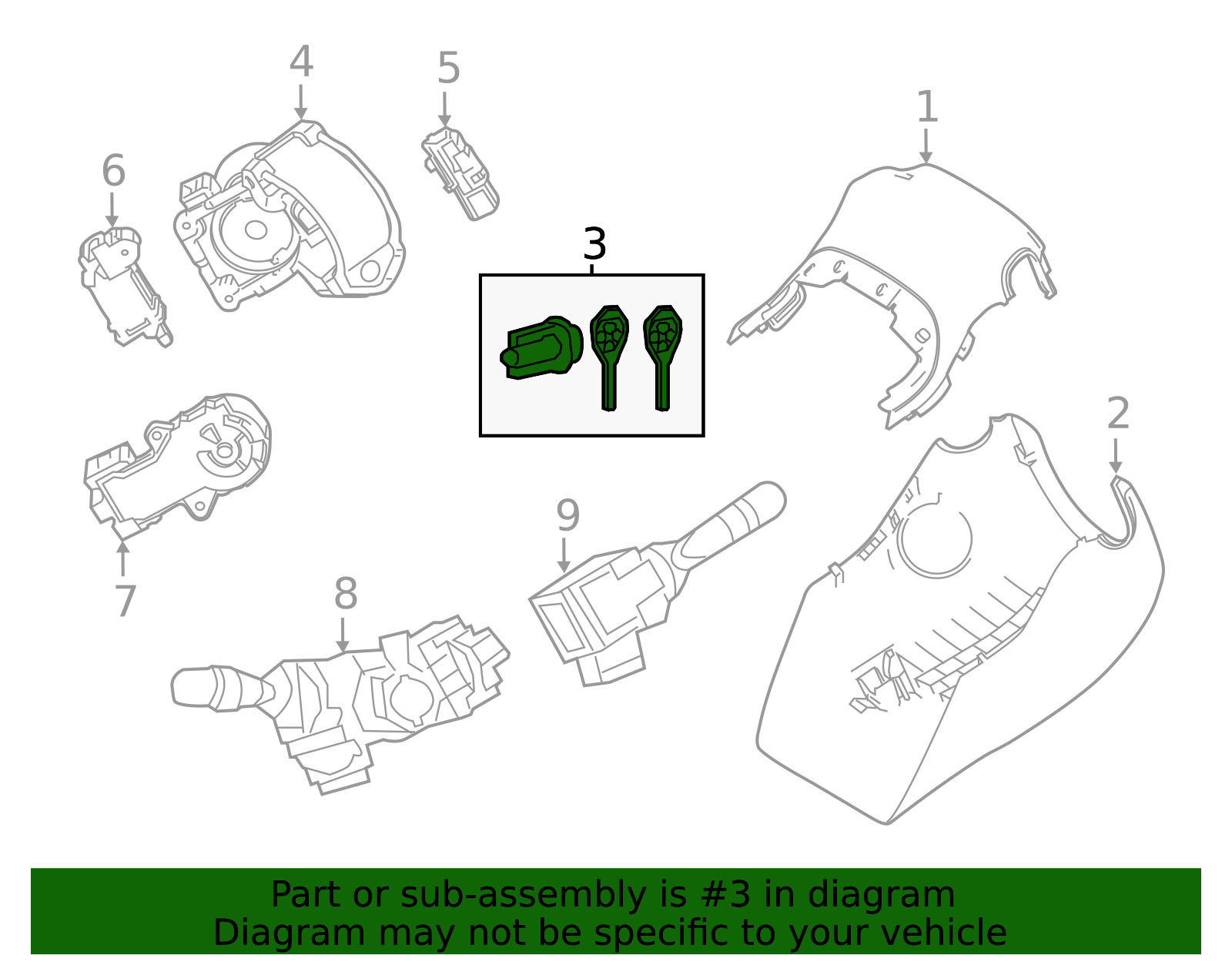 69057-F4010 - High-Quality Ignition Lock Cylinder Set for 2018-2022 ...