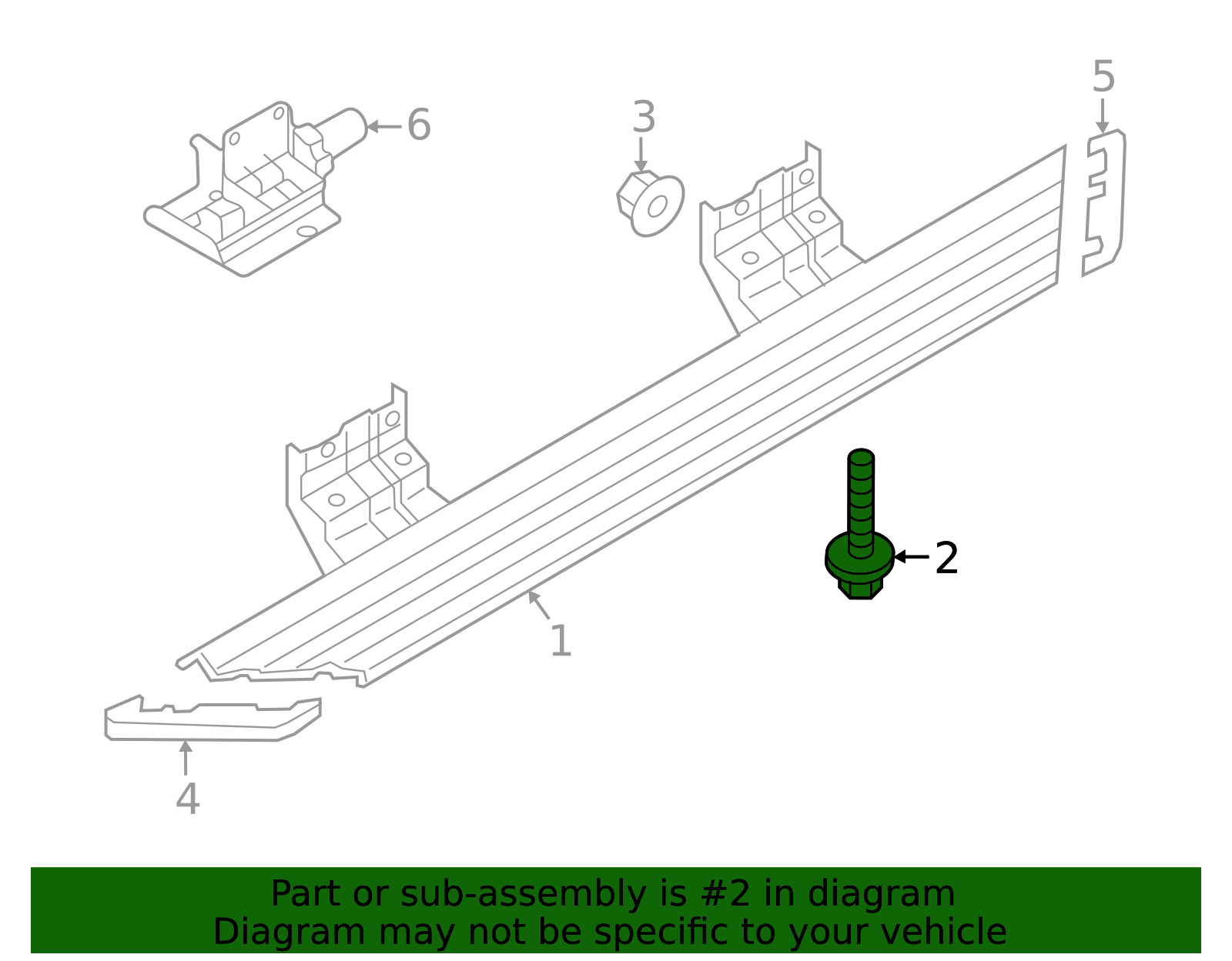 Genuine OEM Ford Part - Running Board Bolt W709601-S442 | Genuine OEM ...