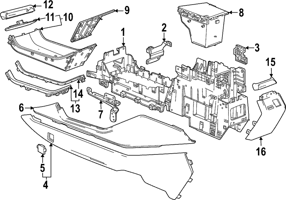 2024 Cadillac LYRIQ Rear Trim Panel 86783563 | OEM Parts Online