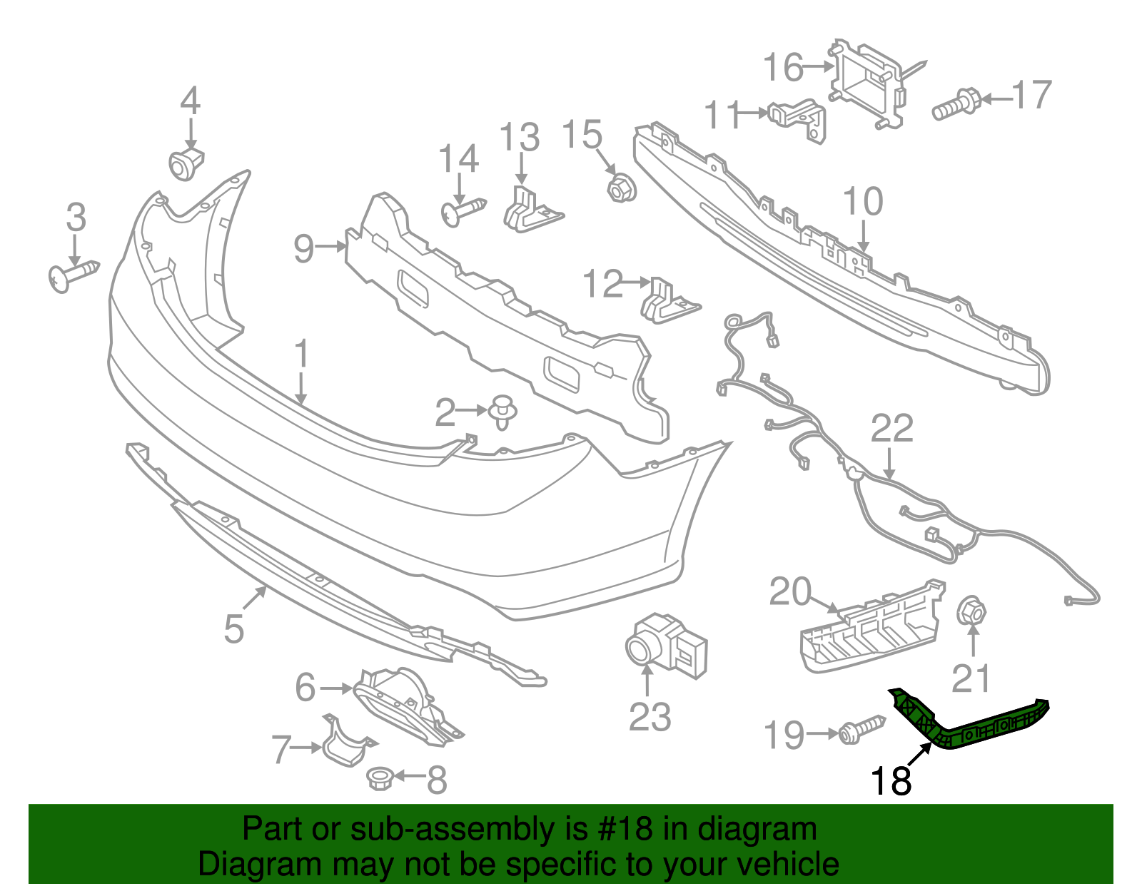 Hyundai - 86614-3V000 - Upper Bracket - 2012-2017 Hyundai Azera | OEM ...
