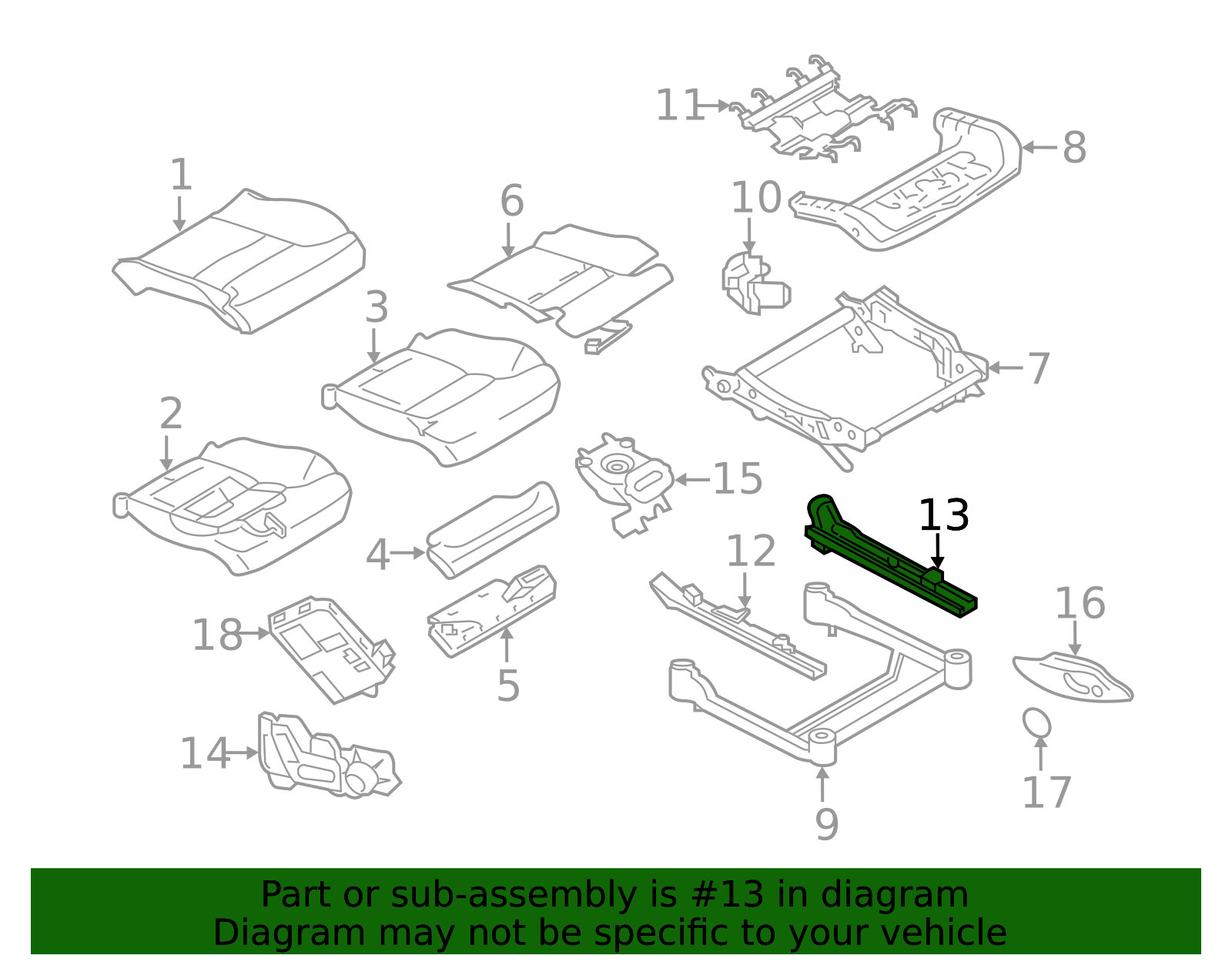 31435244 - Seat Track - 2016-2020 Volvo | Volvo OEM Parts Direct