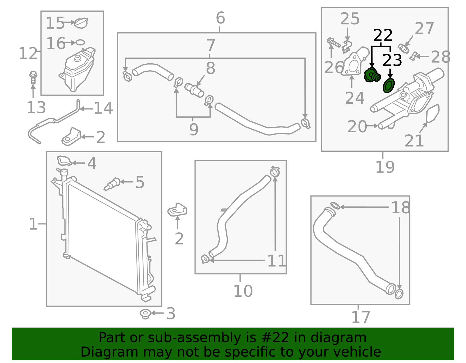 2015-2023 Hyundai Engine Coolant Thermostat 25500-2GTA0 | OEM Parts Online