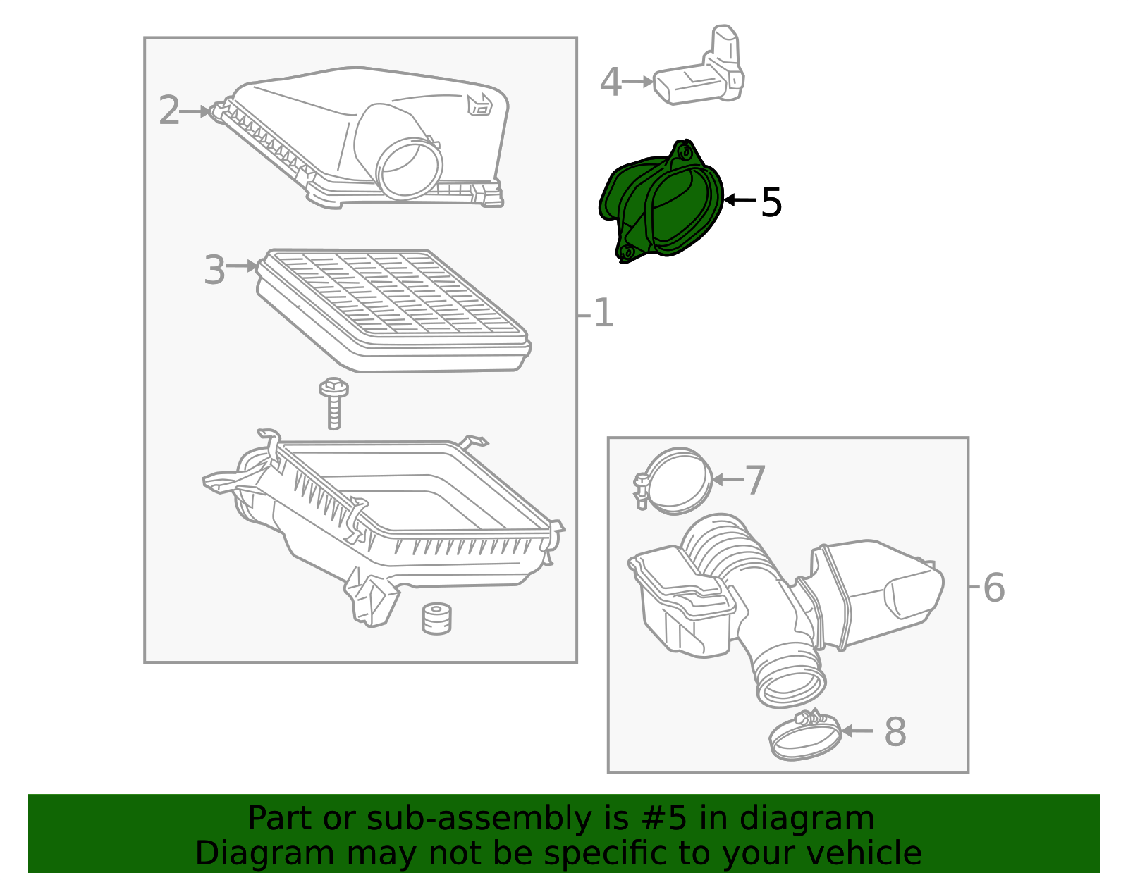 2008-2021 Toyota Land Cruiser Inlet Duct 17751-38040 | MotorMotor