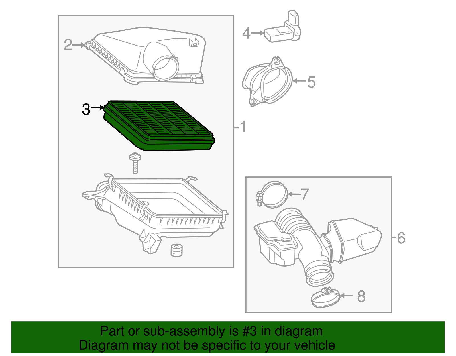 2008-2021 Toyota Land Cruiser Air Filter 17801-38030 | OEM Parts Online