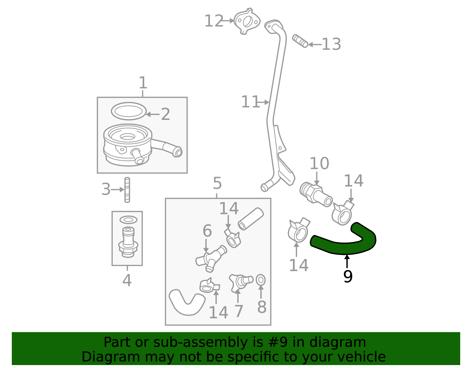 2001-2010 Toyota 2001-2010 Toyota - Engine Oil Cooler Line 16281-28010 ...