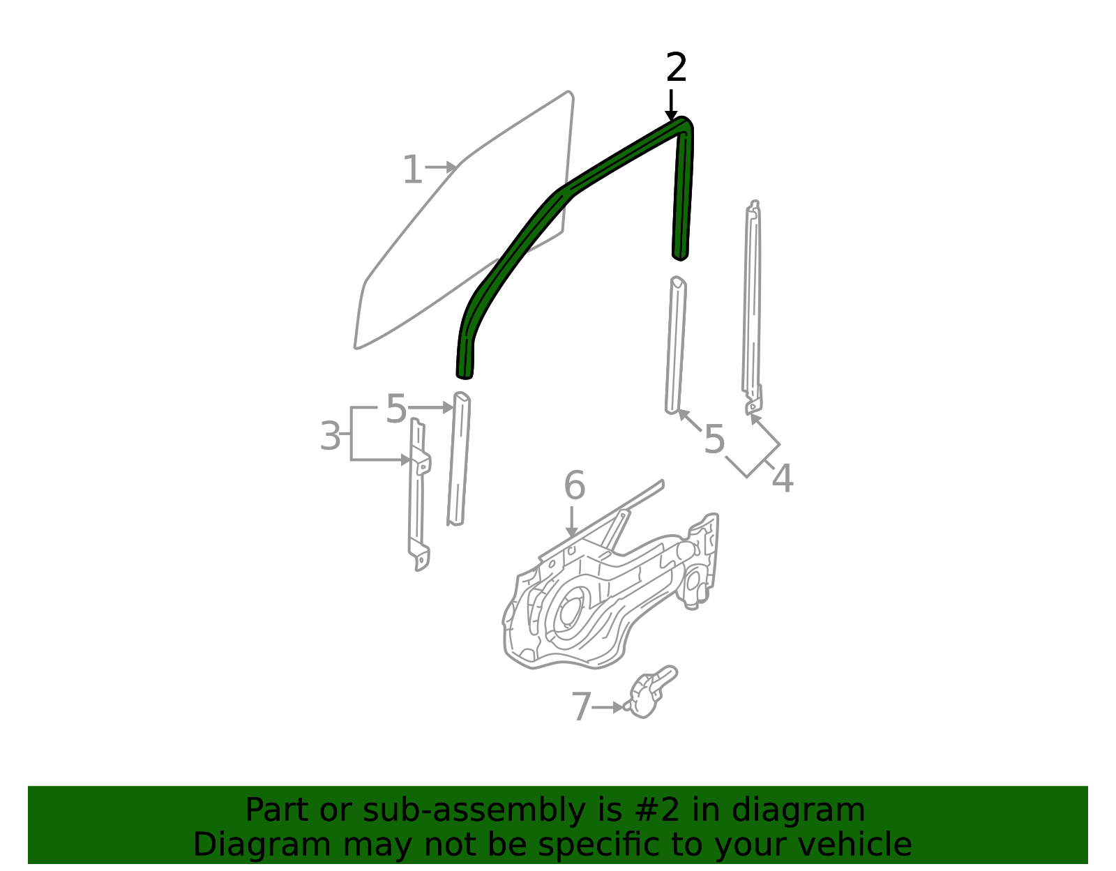 2001-2006 Hyundai Santa Fe Run Channel 82540-26000 | MotorMotor