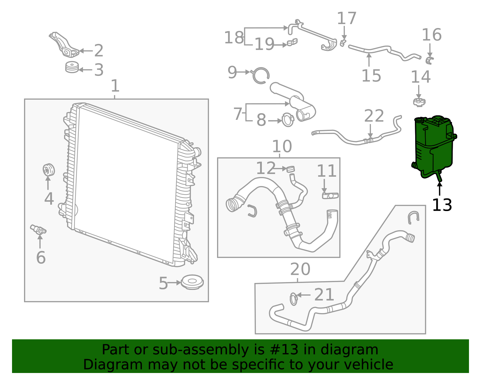 84622147 - High-Quality Radiator Surge Tank for 2020-2023 GM ...
