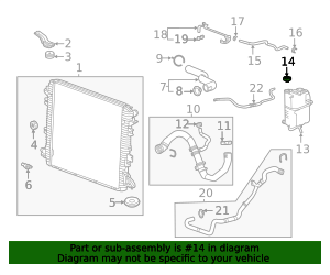 2017-2025 GM (Replaces 13502353) 20 P.S.I. Radiator Surge Tank Cap ...