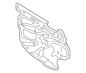 2019-2023 Ford Ranger | Inner Shield | KB3Z-26237A05-A | Walls' Ford Parts