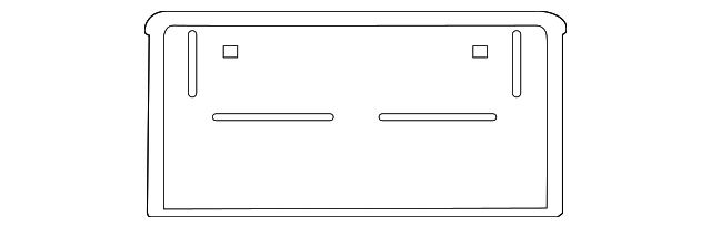 2019-2020 Audi License Bracket 80A-807-285-L-9B9 | Audi USA Parts