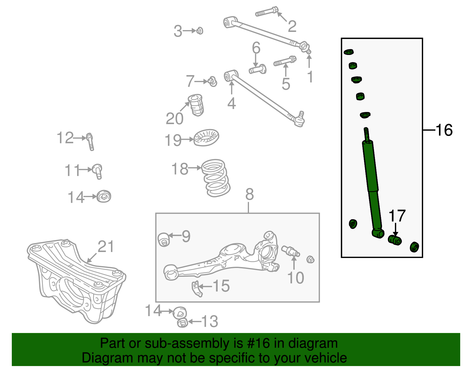 1996-2000 Toyota RAV4 Shock Absorber 48531-49137 | Toyota Parts Center
