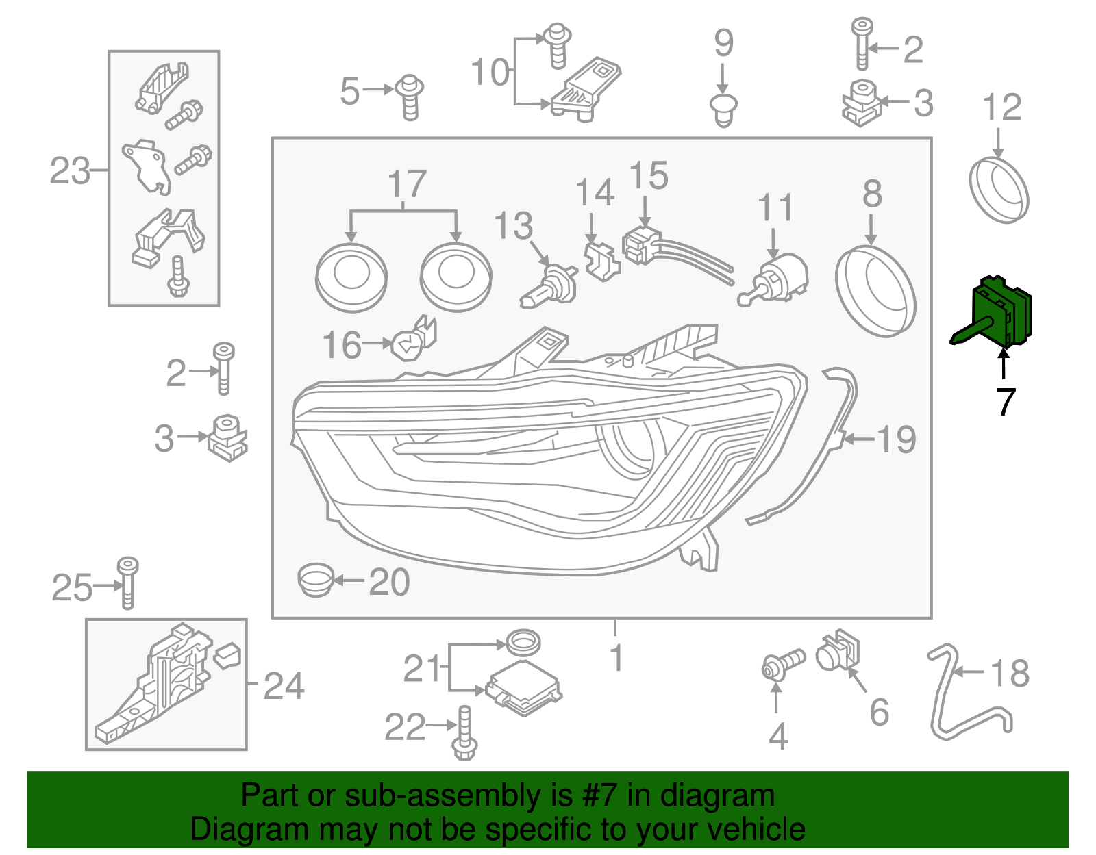 2016-2024 Audi Headlamp Bulb 8W0-941-235-A | OEM Parts Online