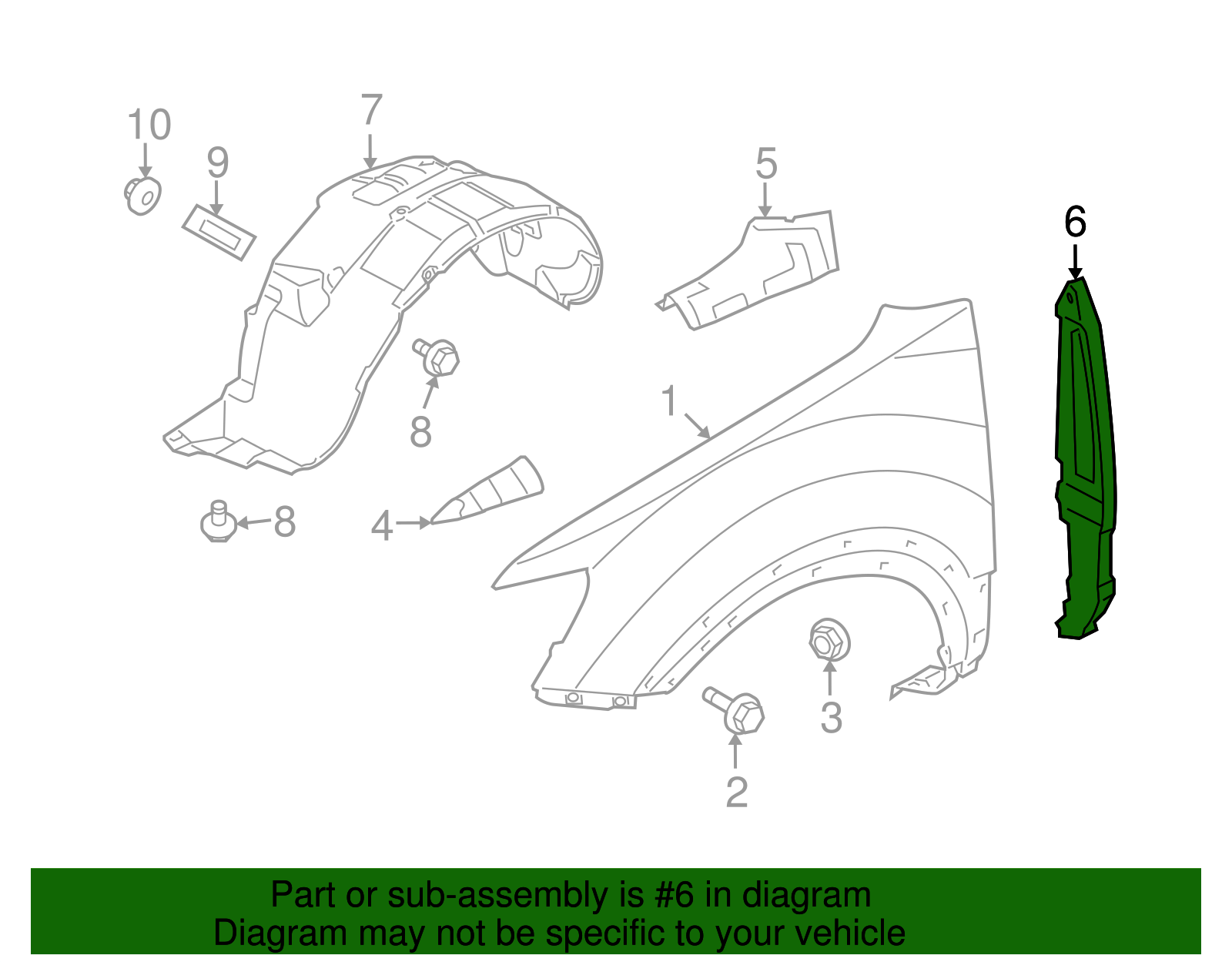 2009 Kia Borrego | Rear Insulator | 84141-2J100 | Kia Auto Parts