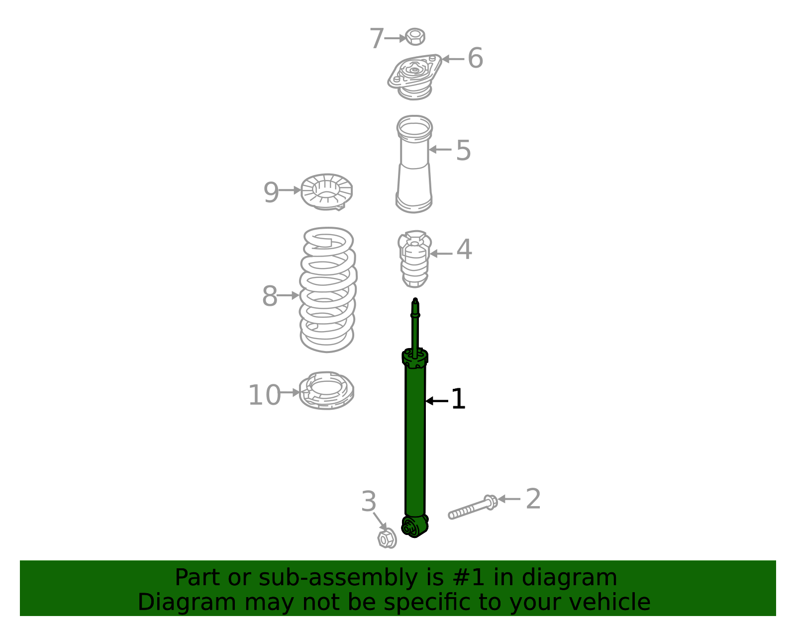 2016-2019 Hyundai Sonata Shock Absorber 55311-F6900 | MotorMotor