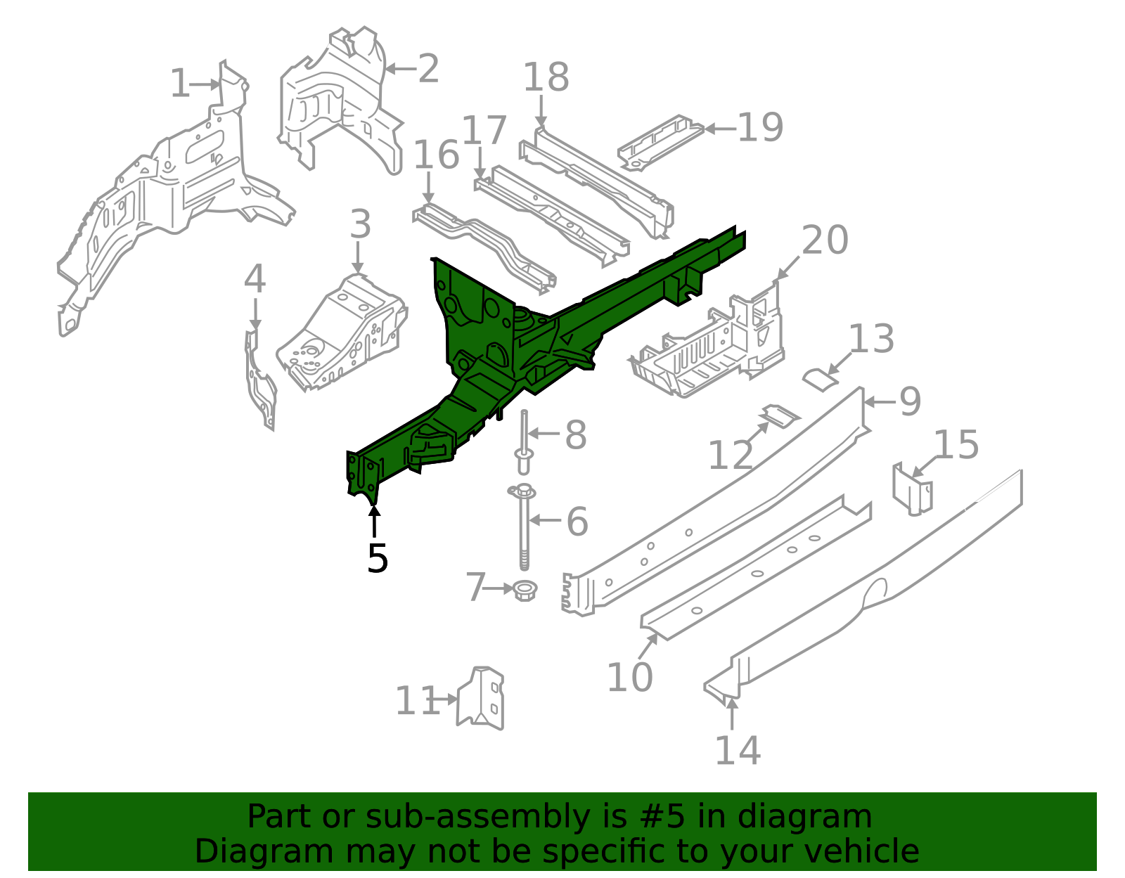 PK4Z-16055-E - Apron Assembly Front Fender - 2022-2025 Ford | Lasco ...