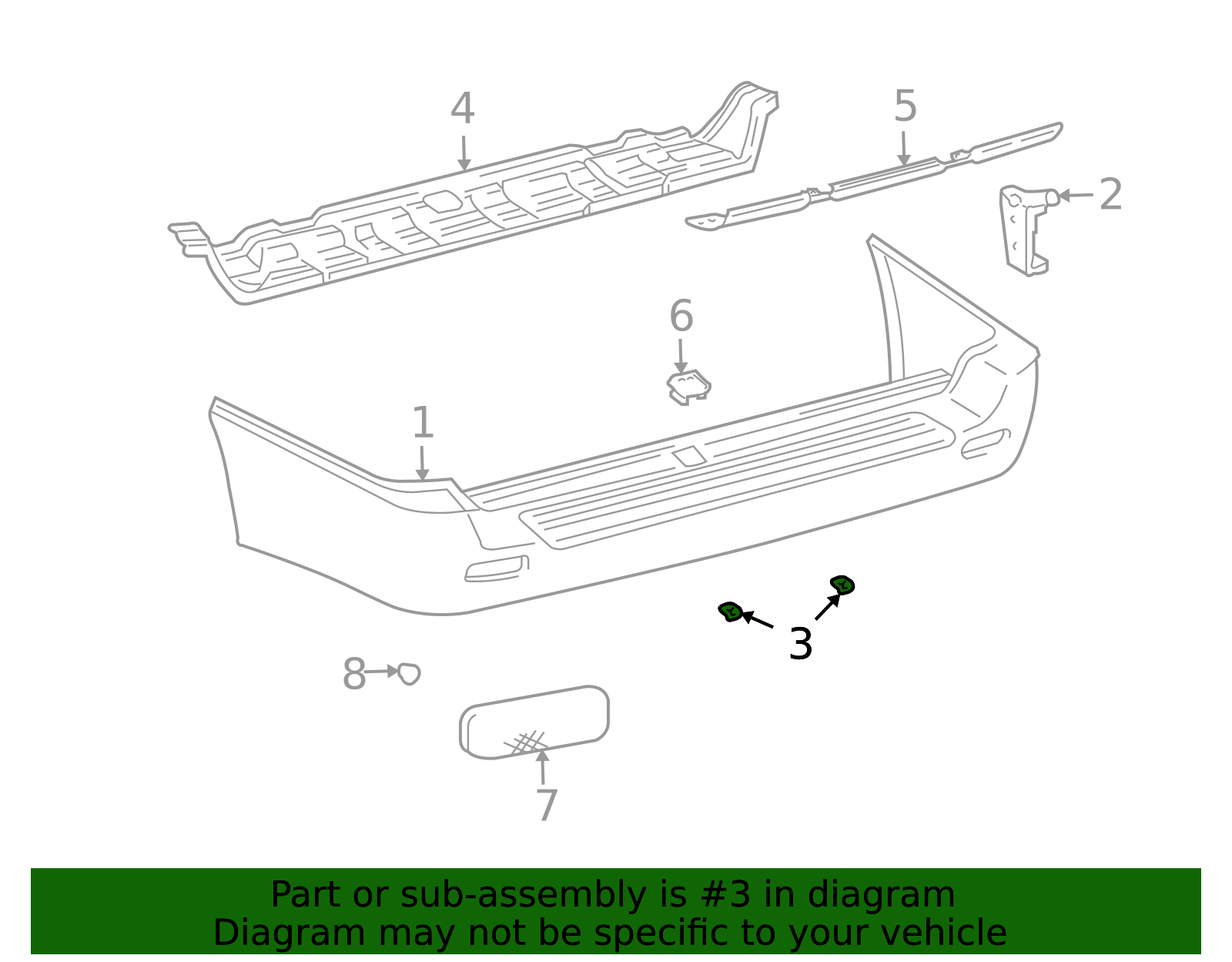 Genuine Official Toyota Bumper Cover Lower Bracket part# 52185-60080 ...