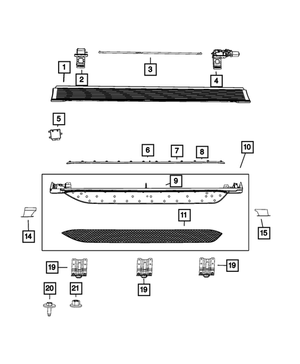 2022-2023 Jeep Fixed Running Board, Right 68633156AB | My Mopar Parts