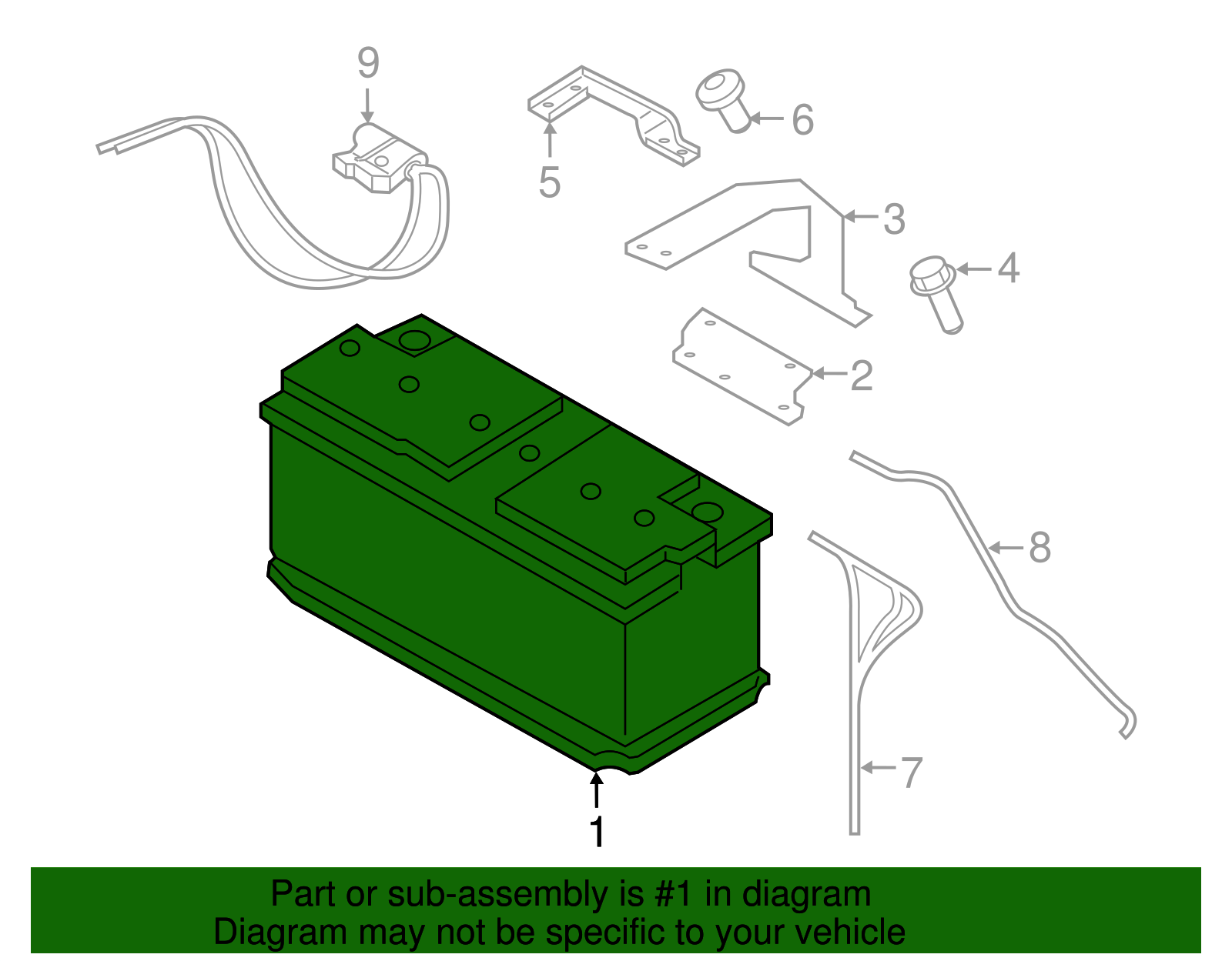 2010-2025 Porsche | Vehicle Battery | 9A7-915-089-B | OEM Vehicle Parts